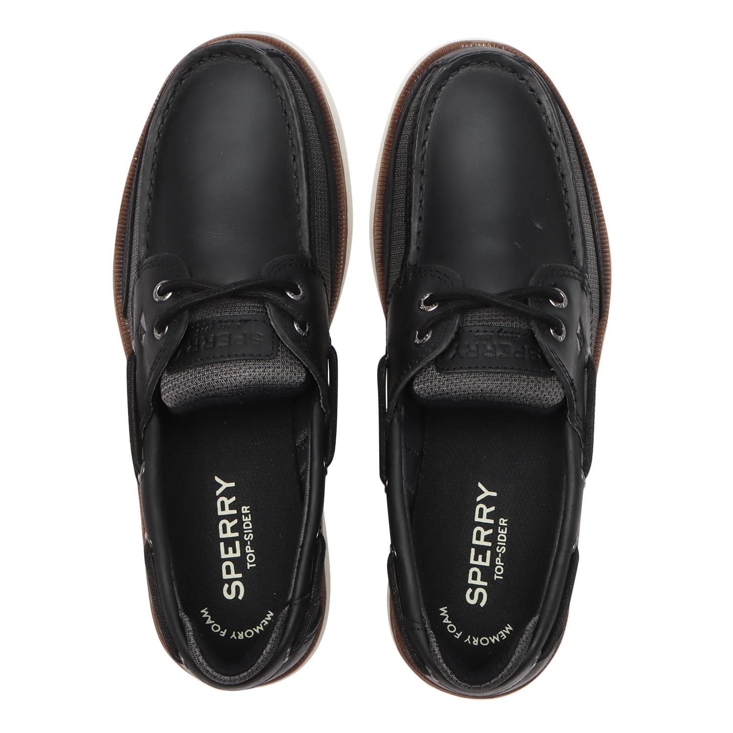 【SPERRY TOPSIDER】 スペリートップサイダー SURVEYOR 2-EYE サーヴィヤー ツーアイ STS23608 BLACK ...