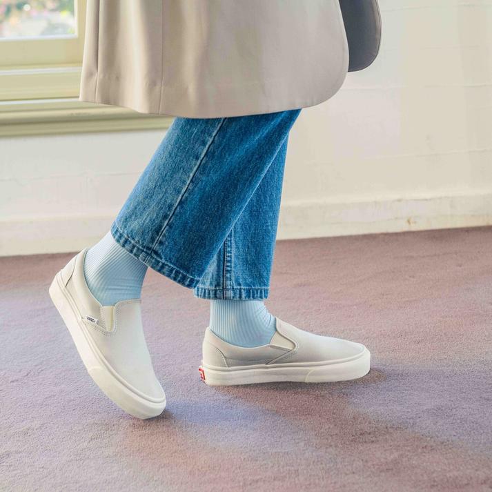 ≪VANS COLORS PACK≫ 【VANS】 ヴァンズ SLIP ON スリッポン V98CF COLORS G.GRAY/WHITE ...