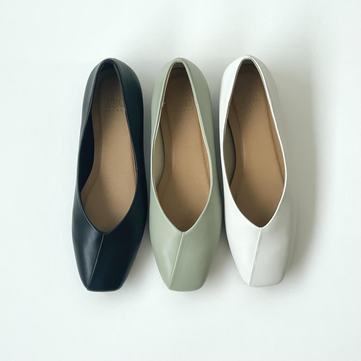 レディース 【ABC SELECT】 エービーシーセレクト V-CUT PUMPS 1.5 ブイカット パンプス 1.5 W5013 ...