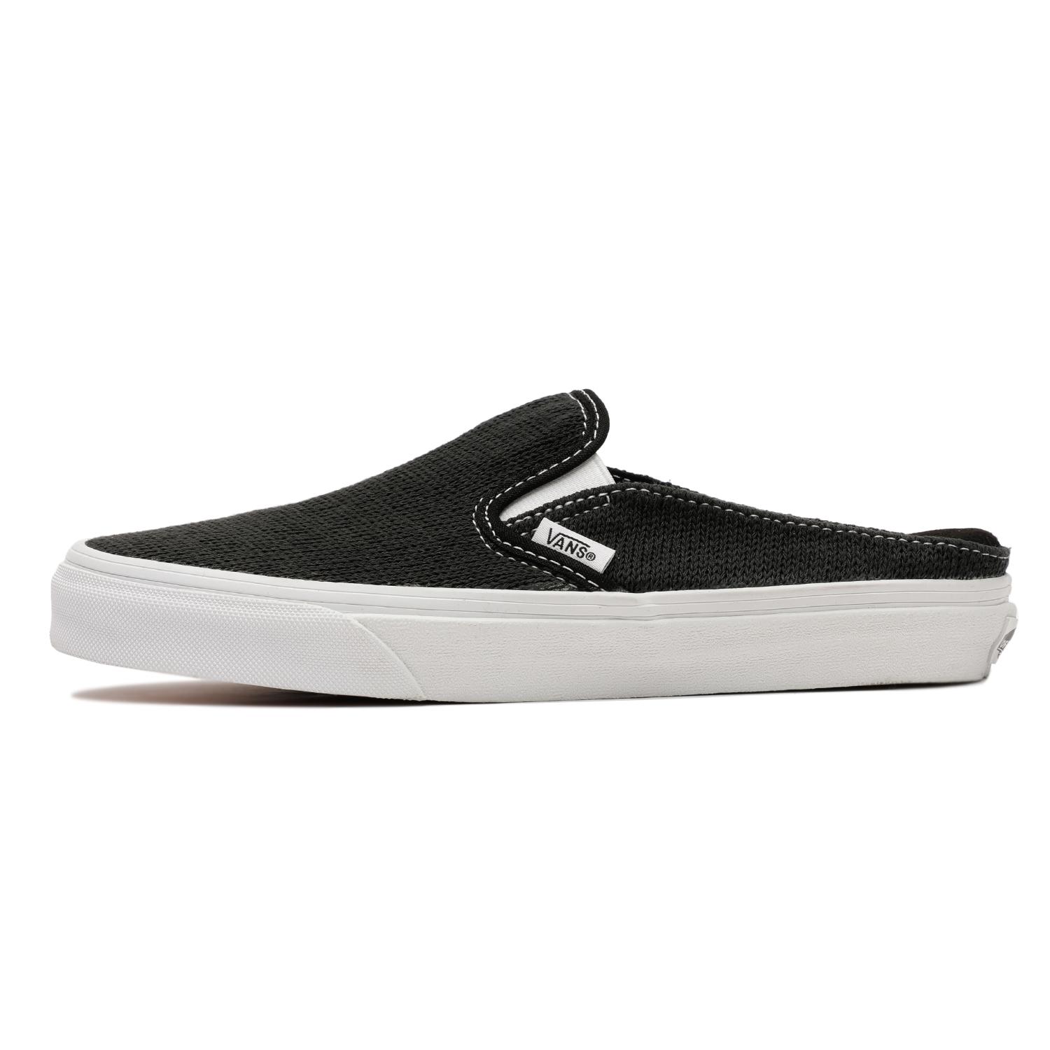 【VANS】 ヴァンズ CLASSIC SLIP-ON MULE クラシックスリッポンミュール VN0005U6BLK COZY KNIT ...