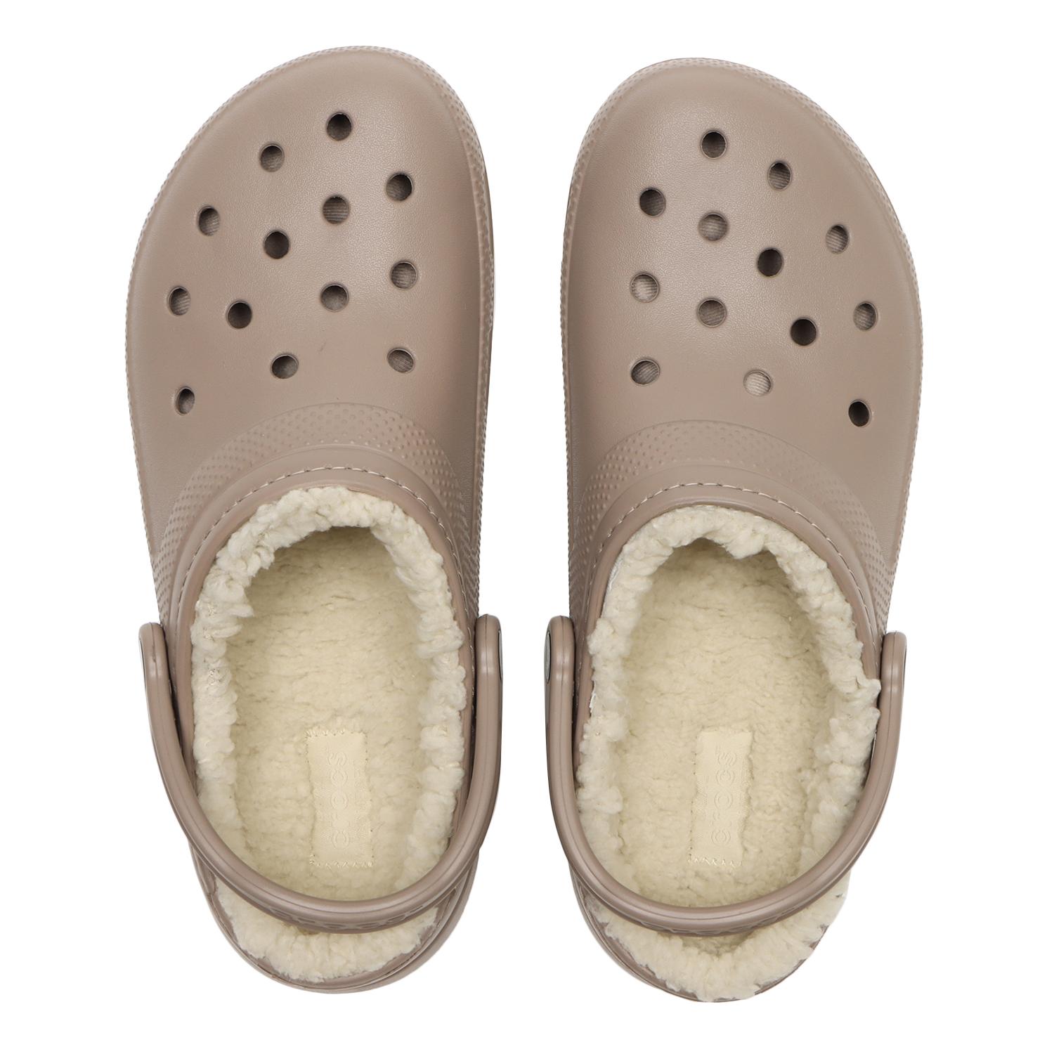 【crocs】 クロックス CLASSIC LINED CLOG クラシックラインドクロッグ 203591-2YB MUSHROOM/BONE ...