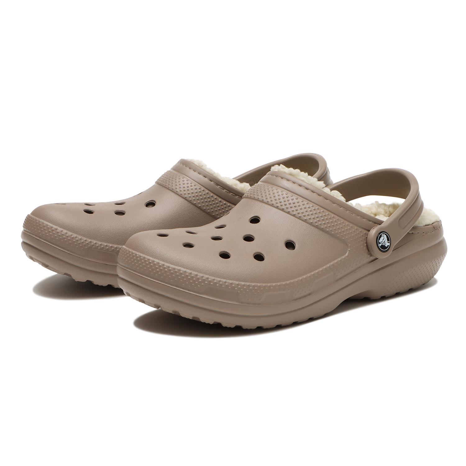 【crocs】 クロックス CLASSIC LINED CLOG クラシックラインドクロッグ 203591-2YB MUSHROOM/BONE ...