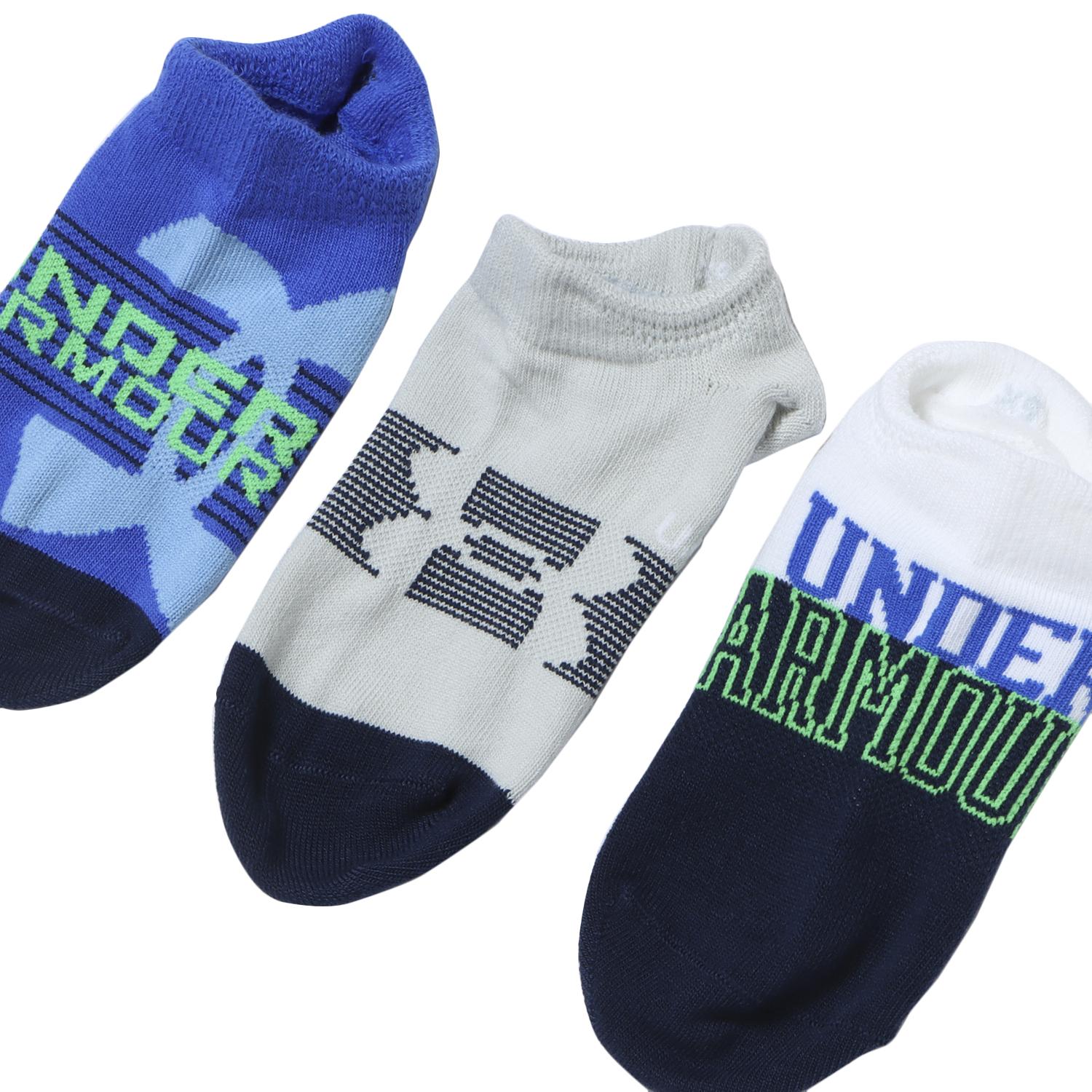 キッズ 【UNDER ARMOURウェア】 アンダーアーマーウェア K ESS NOSHOW SOCKS ソックス 1370543 ...