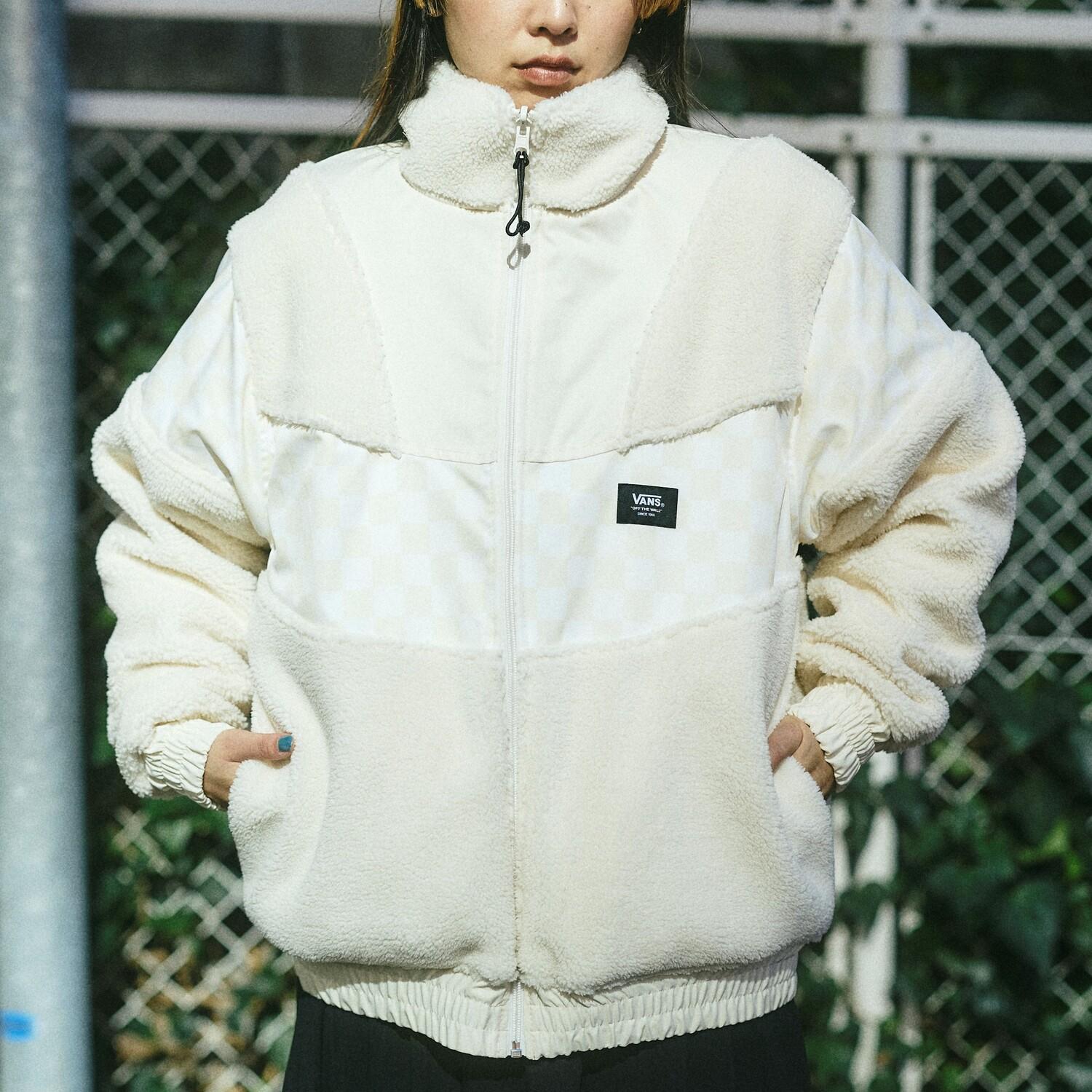 ≪VANS OUTER COLLECTION≫ 【VANS】 ヴァンズ M CHECKER BOA REVERSIBLE JKT アウター 122C1080100 IVORY | ABC ...