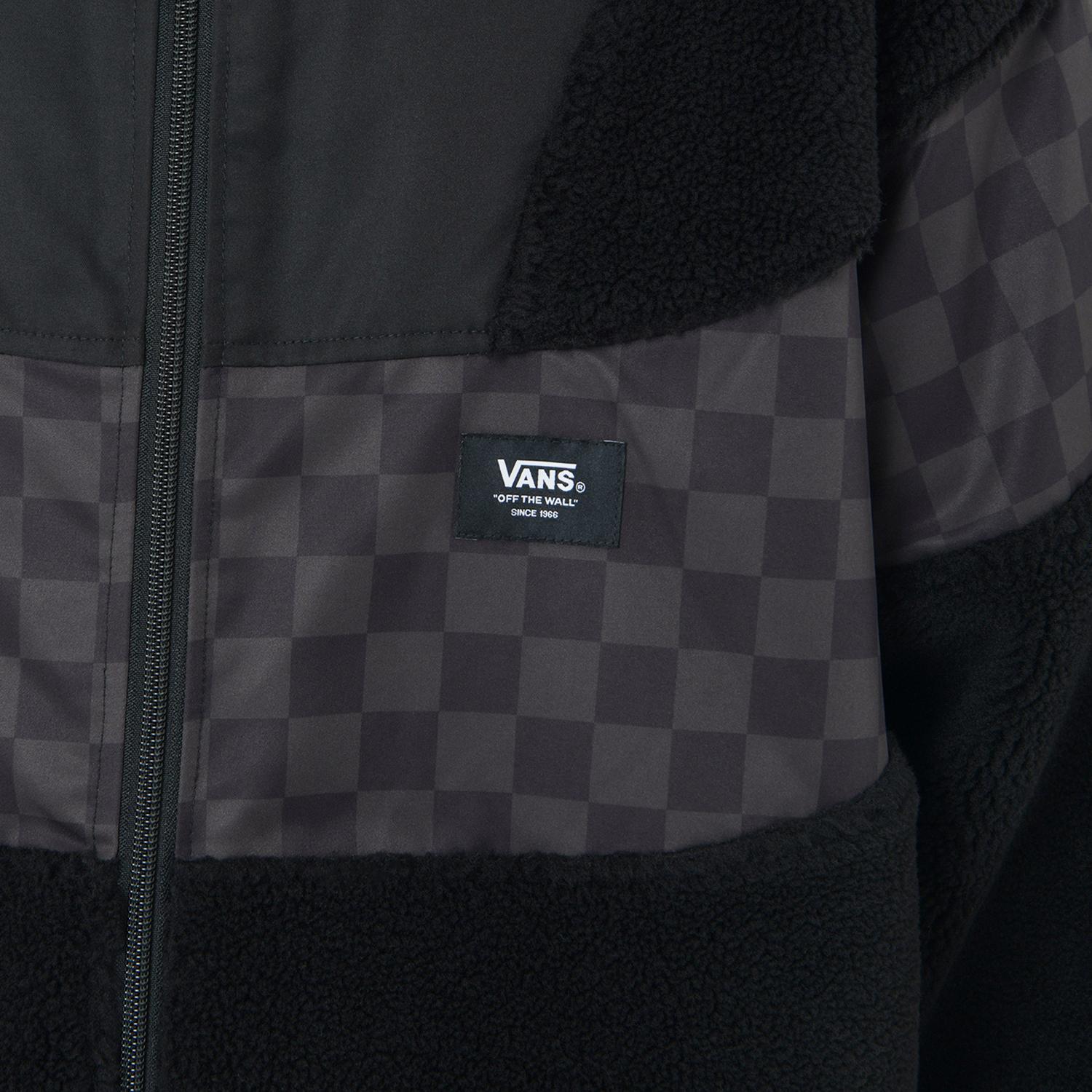 ≪VANS OUTER COLLECTION≫ 【VANS】 ヴァンズ M CHECKER BOA REVERSIBLE JKT アウター 122C1080100 BLACK | ABC ...