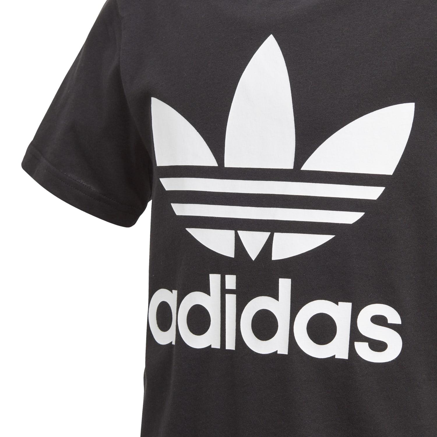 キッズ 【adidas】 アディダス K TREFOIL TEE(130-) ショートスリーブ DV2905 BLACK/WHITE ...