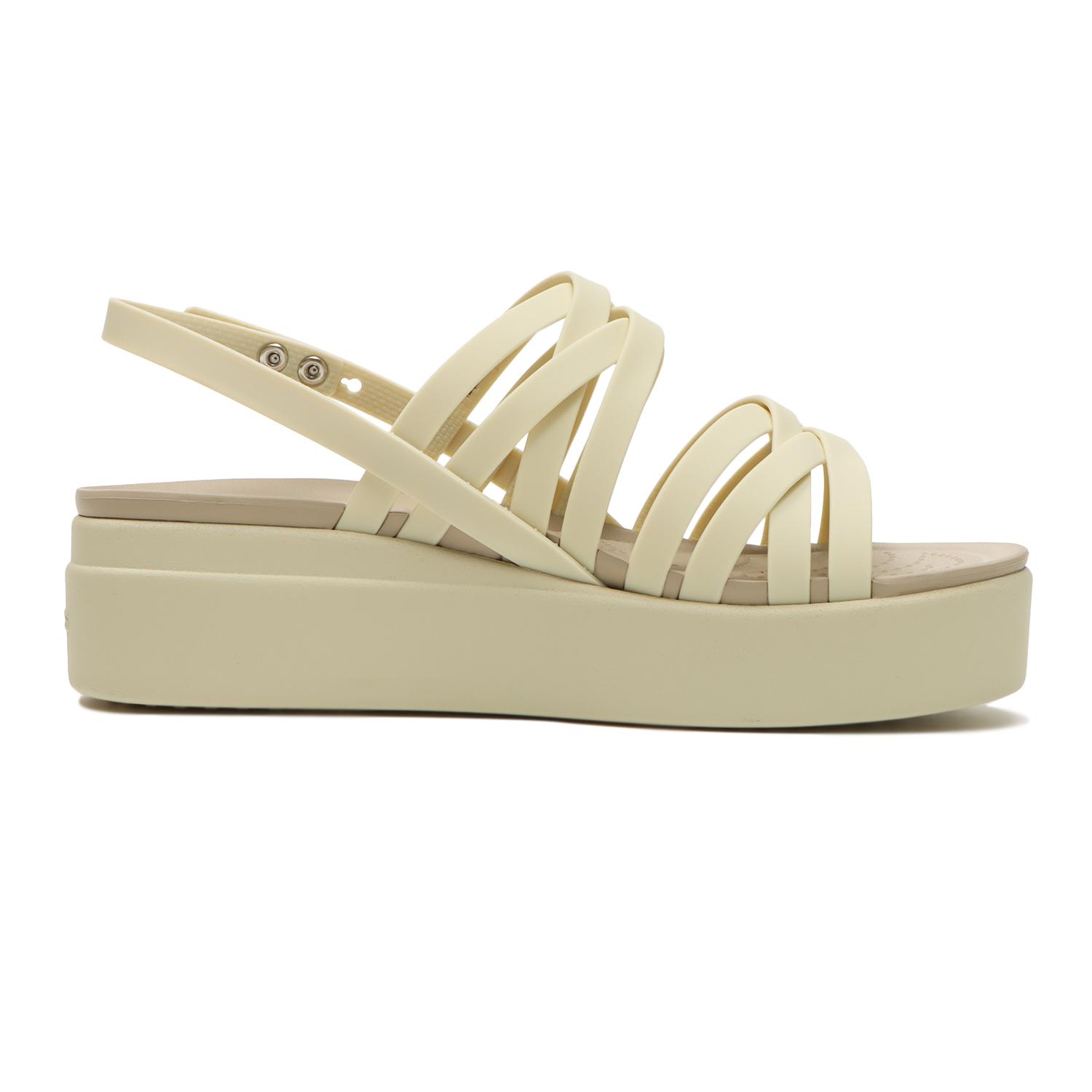 【crocs】 クロックス BROOKLYN STRAPPY LOW WEDGE W クロックスブルックリン ストラッピー ロー ウェッジ ...