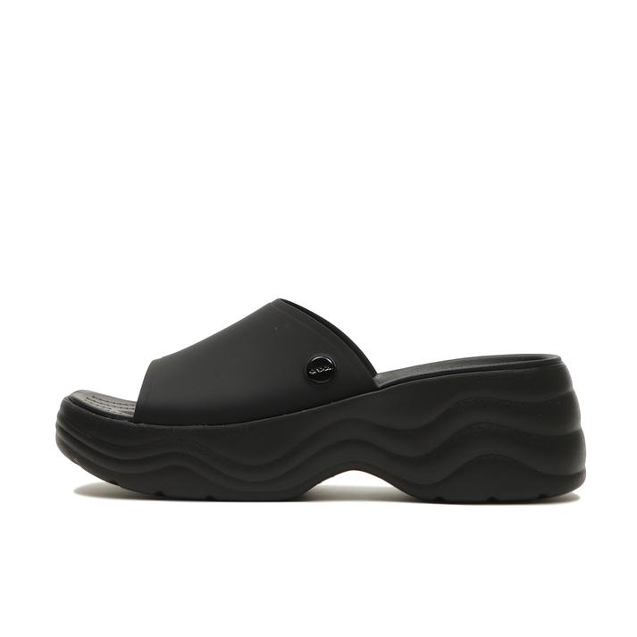 【crocs】 クロックス CROCS SKYLINE SLIDE W クロックス スカイライン スライド 208182-001 BLACK ...