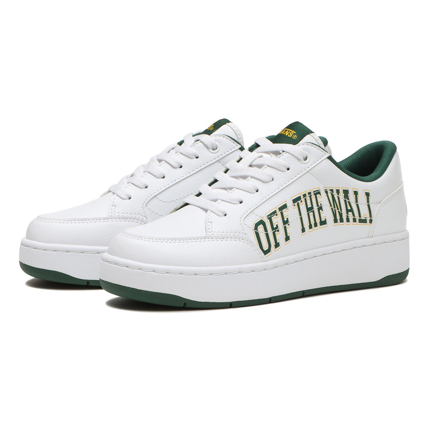 【VANS】 ヴァンズ CANORA LOGO PLT キャノーラロゴプラット V2940 LOGO PLT WHITE/GREEN ...