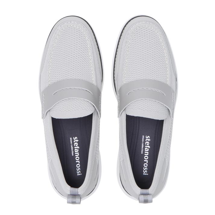 【STEFANO ROSSI】 ステファノロッシ KNIT LOAFER ニットローファー SR07065 LT.GRAY | ABC ...
