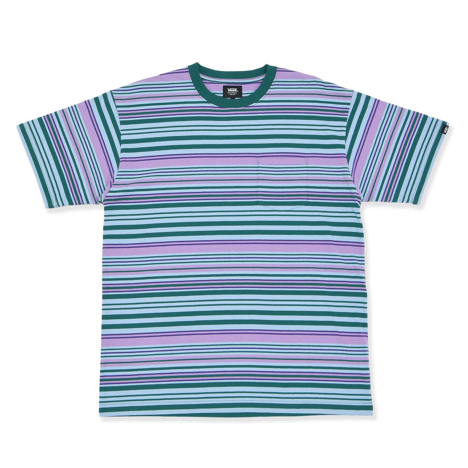 【VANS】 ヴァンズ M Border Pocket TEE ショートスリーブ 123K1011101 ABC-MART限定 GREEN ...