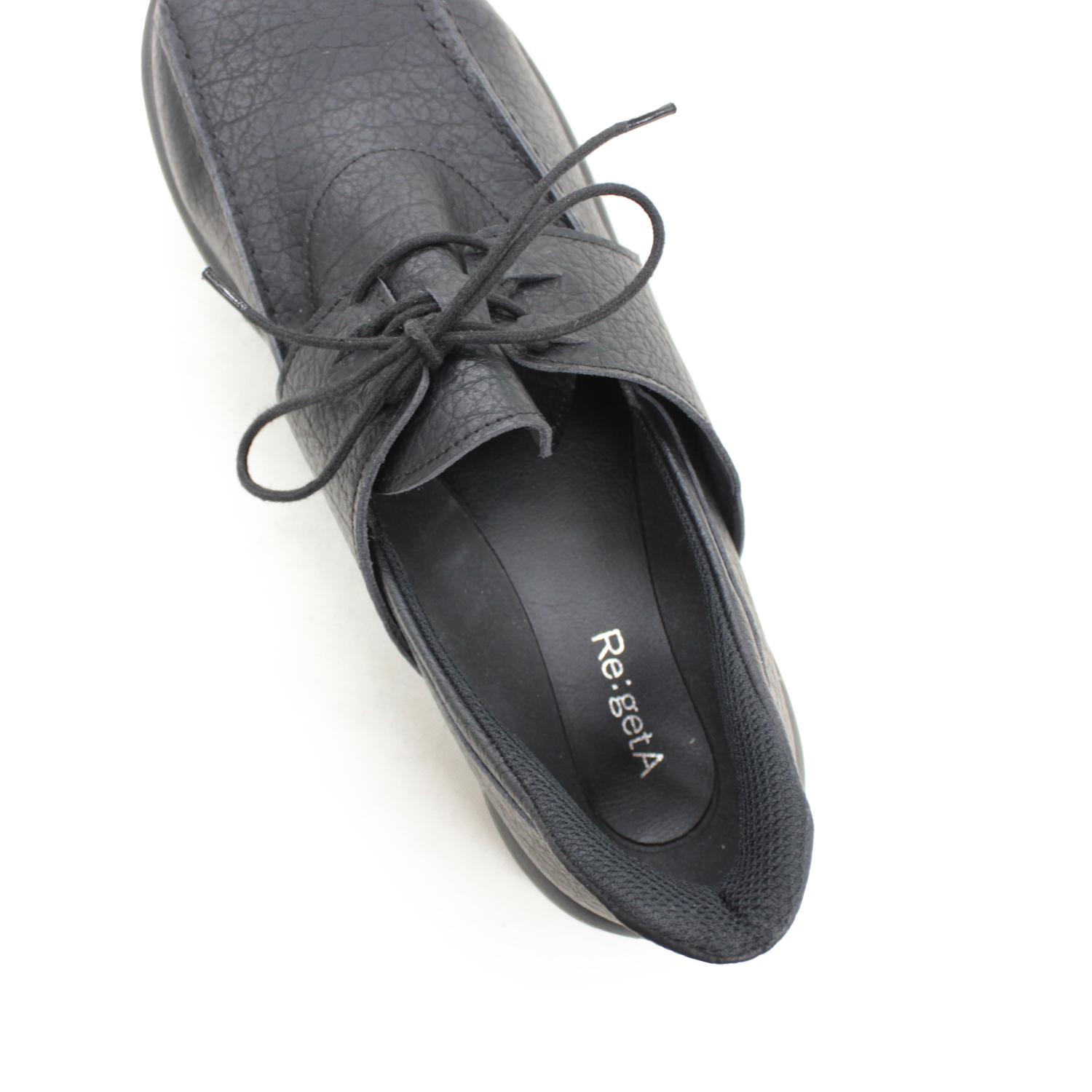 レディース 【REGETA】 リゲッタ スットンレースアップシューズ SuttOn レースアップシューズ R-332 BLK | ABC ...
