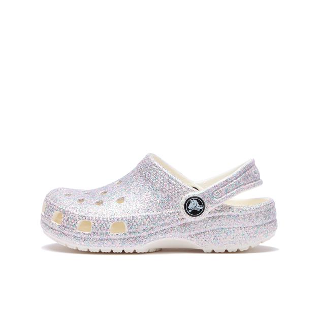 キッズ 【crocs】 クロックス 18-21 CLASSIC GLITTER CLOG K キッズクラシックグリッタークロッグ 206993 ...