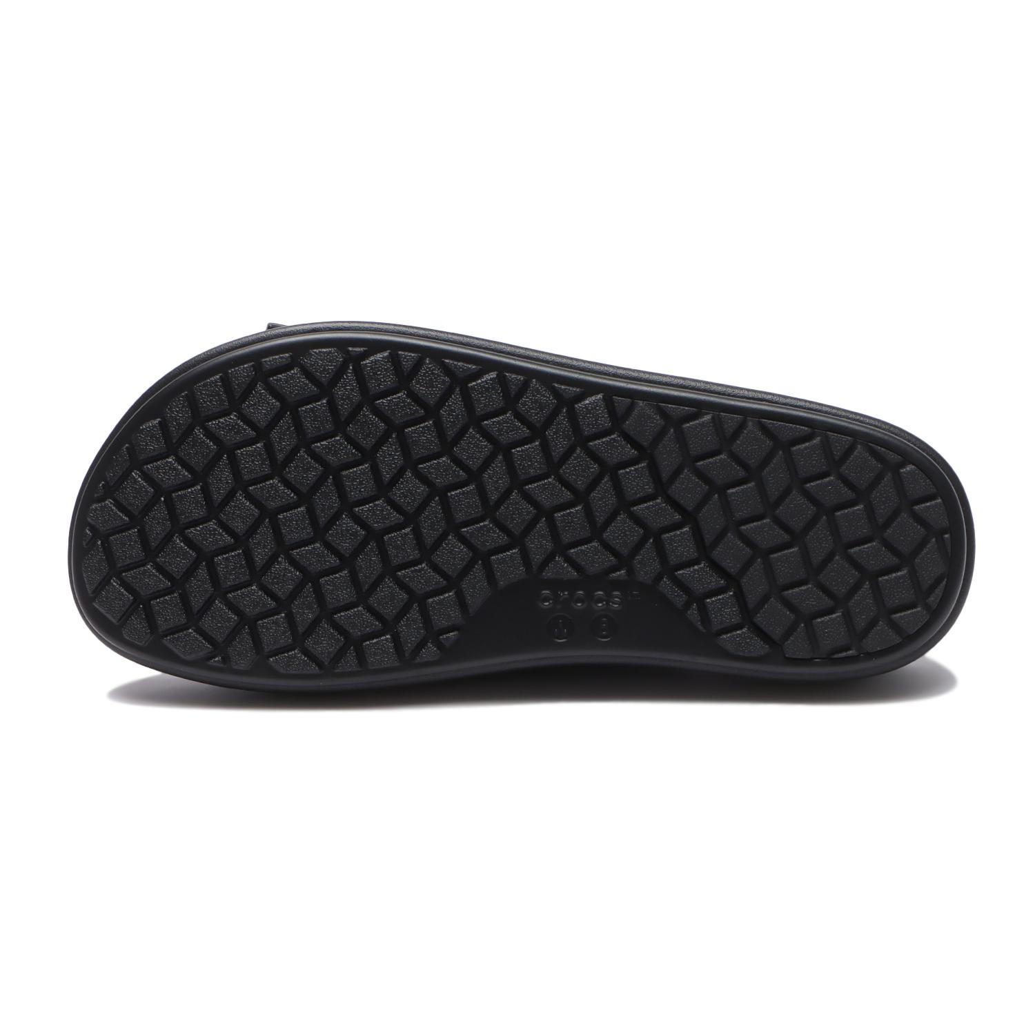 【crocs】 クロックス BROOKLYN LUXE SANDAL W ブルックリンラックスサンダル 209586-060 BLACK ...