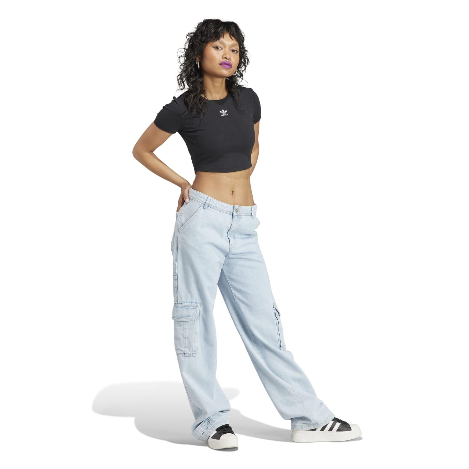 レディース 【adidas】 アディダス W RIB TEE ショートスリーブ II8057 BLACK | ABC-MART 【公式通販】