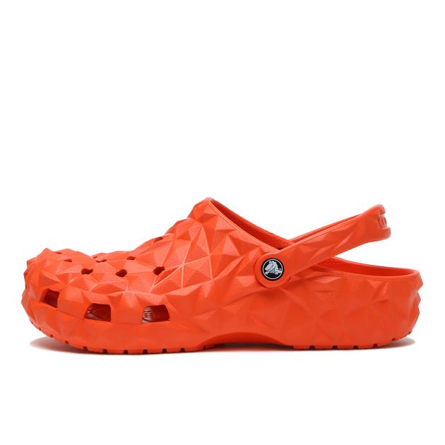 【crocs】 クロックス CLASSIC GEOMETRIC CLOG クラシックジオメトリッククロッグ 209563-84J Lava ...