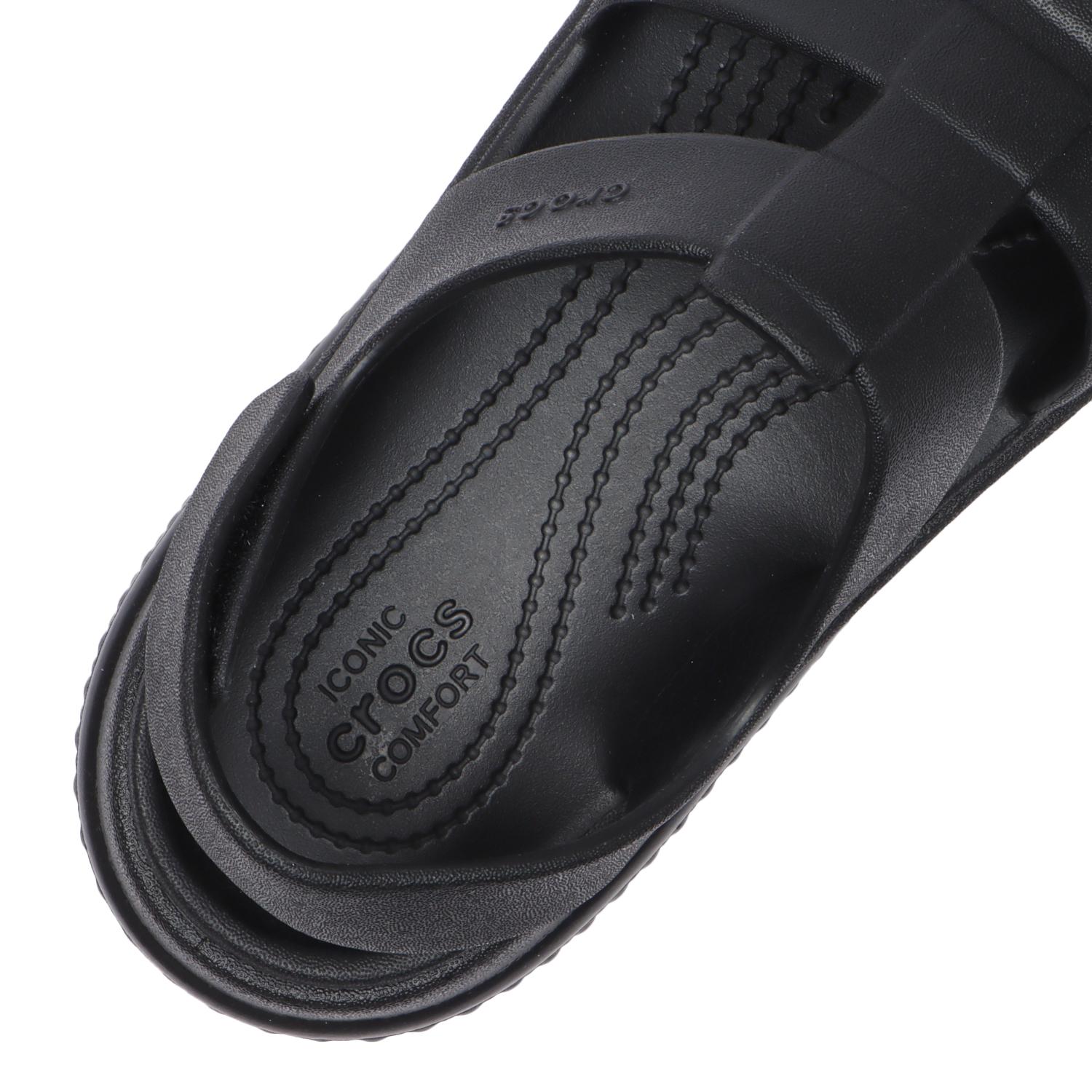 【crocs】 クロックス STOMP FISHERMAN SANDAL ストンプフィッシャーマンサンダル 209938-001 Black ...