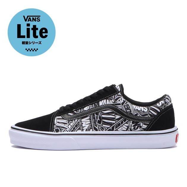 【VANS】 ヴァンズ OLD SKOOL LITE オールドスクール ライト V36 LITE LOGO.P BLACK/LOGO ...
