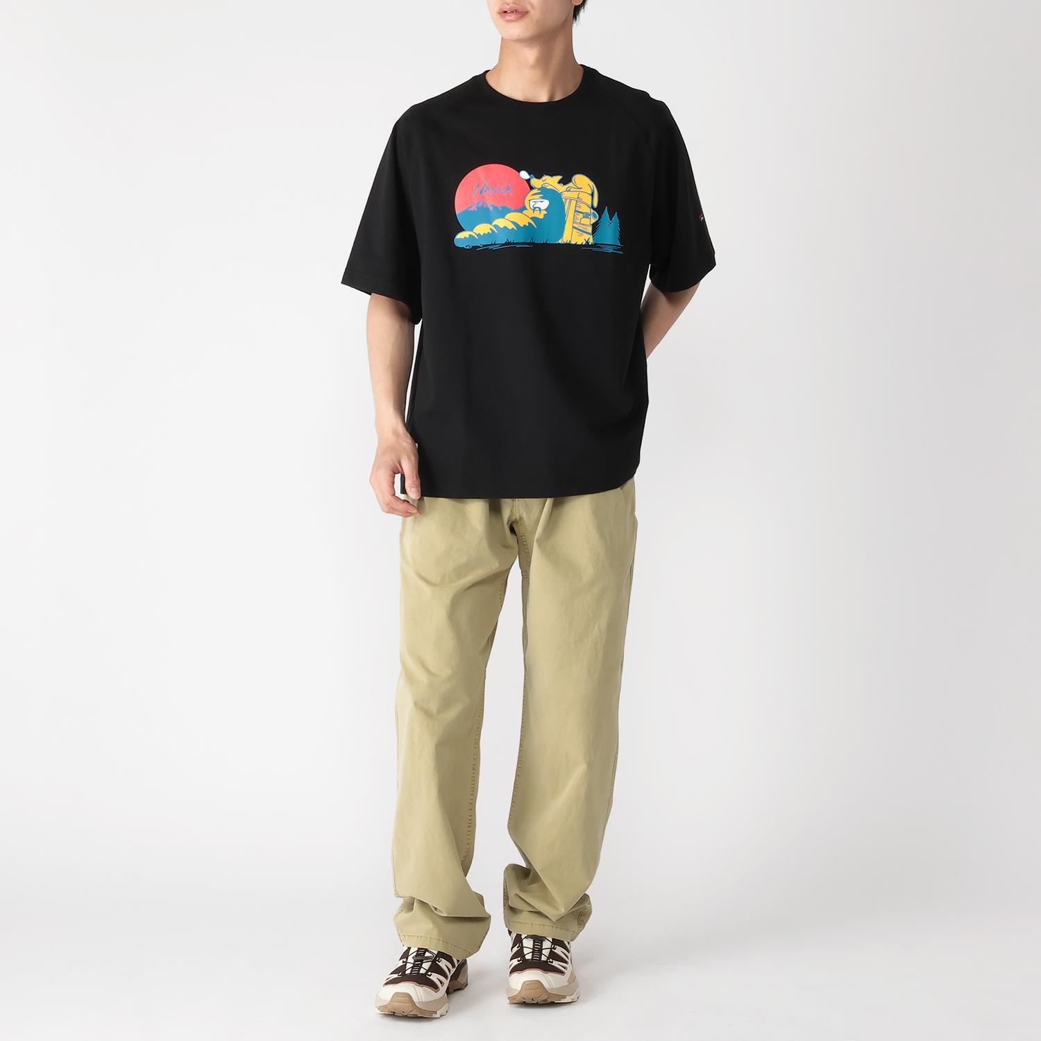 NANGA NANGA Eco Hybrid Raglan Sleeve Oversized Print Tee Sun OSHMAN'S SMU｜オッシュマンズ公式通販サイト｜OSHMAN ...