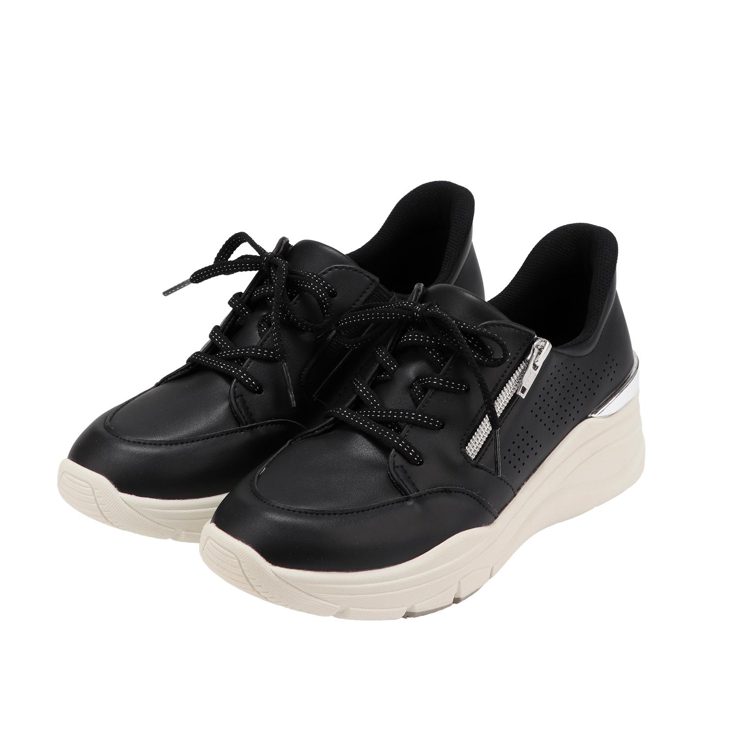 レディース 【PANSY】 パンジー SNEAKERS サイドファスナースニーカー 7505 BLACK | ABC-MART 【公式通販】